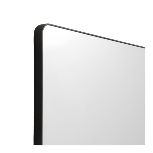 flynn curve rectangle mirror black - ur place